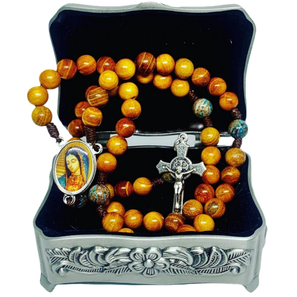 Guadalupe Wood Rosary – Journey Deeper