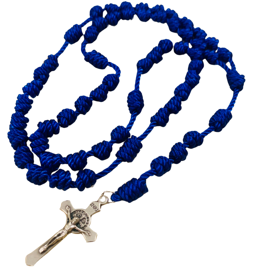 Royal Blue Rope Rosary – Journey Deeper