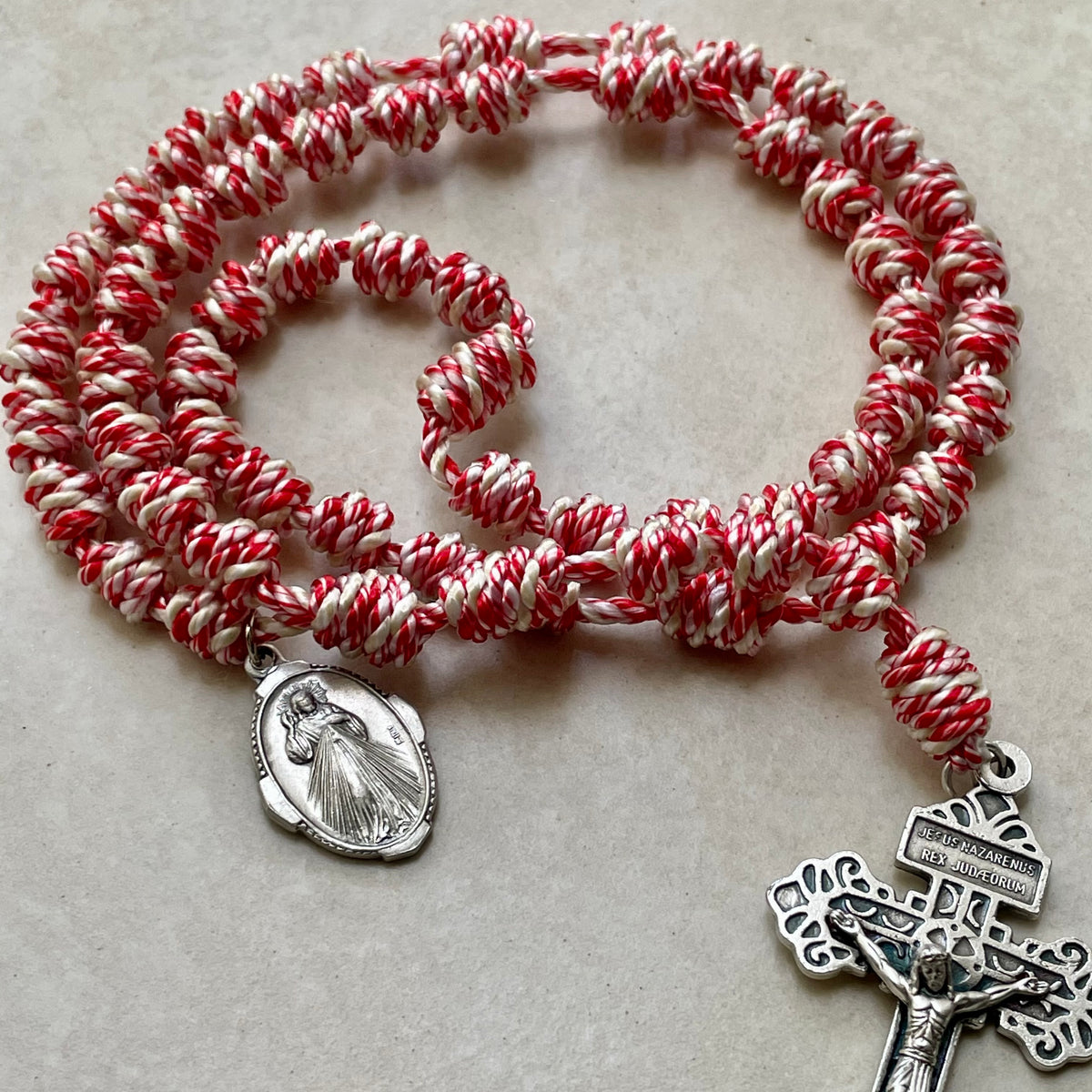 Divine Mercy Knotted Rope Rosary – Journey Deeper