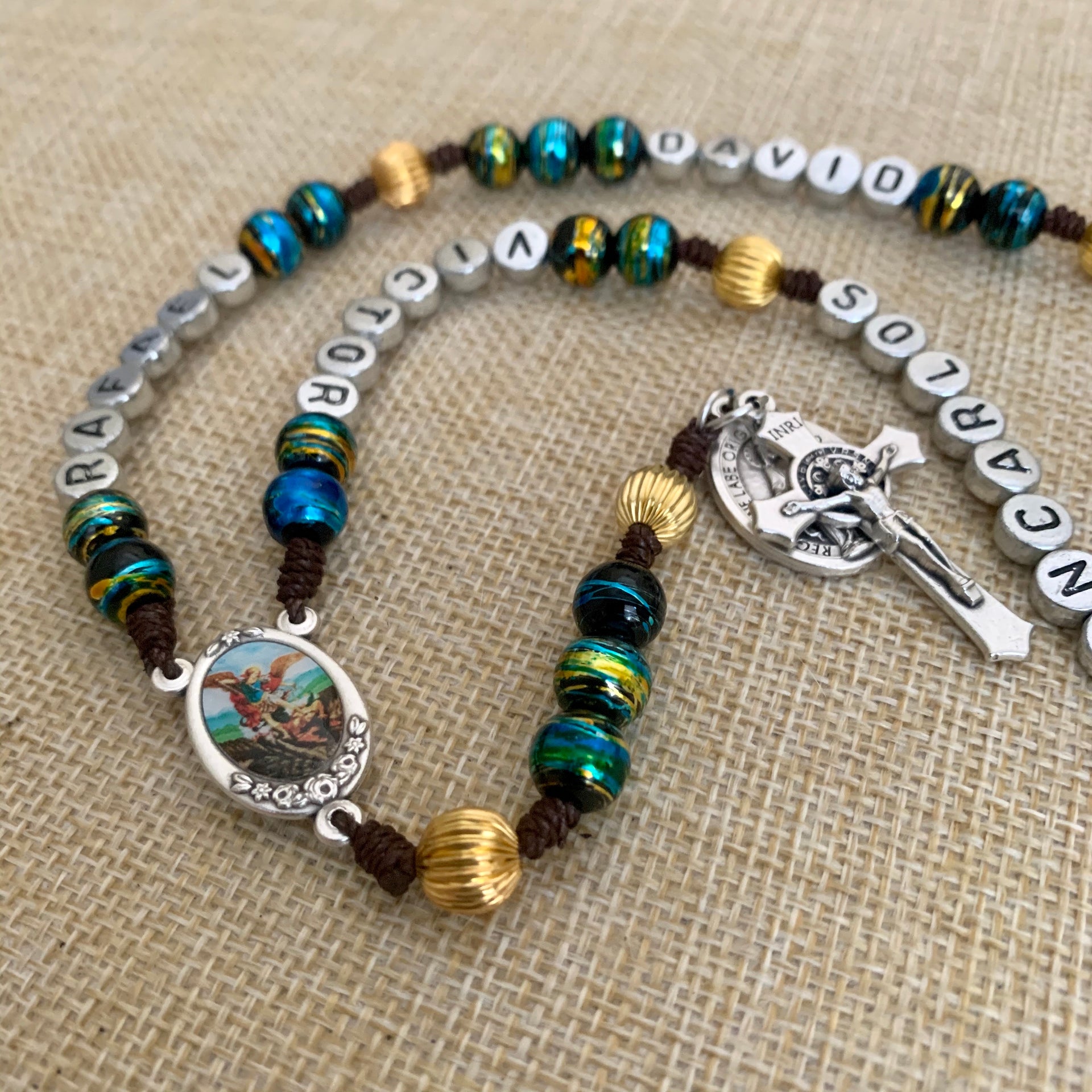 Personalized Saint Michael the Archangel Rosary – Journey Deeper